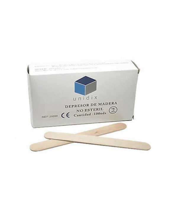 Depresor de madera no esteril 100uds
