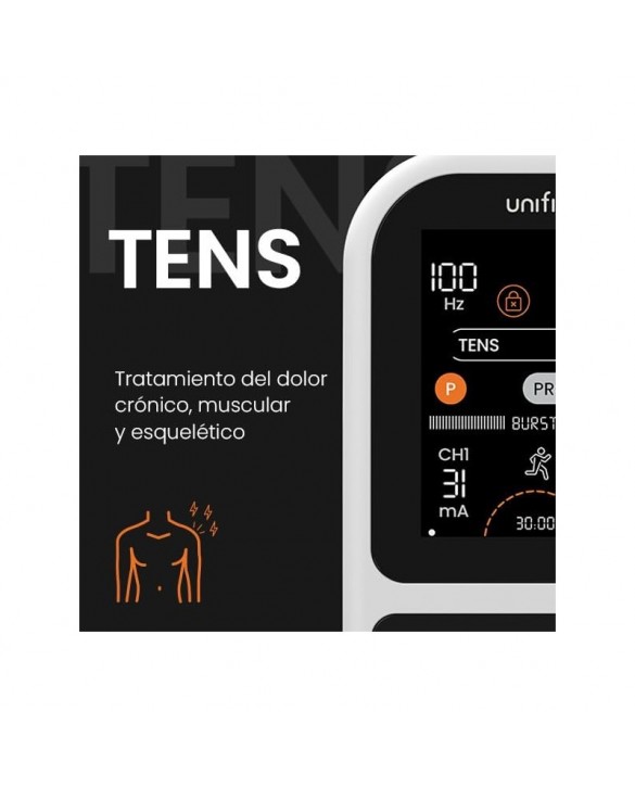 Multitens Unifit (TENS+EMS+MASAJE) con batería recargable